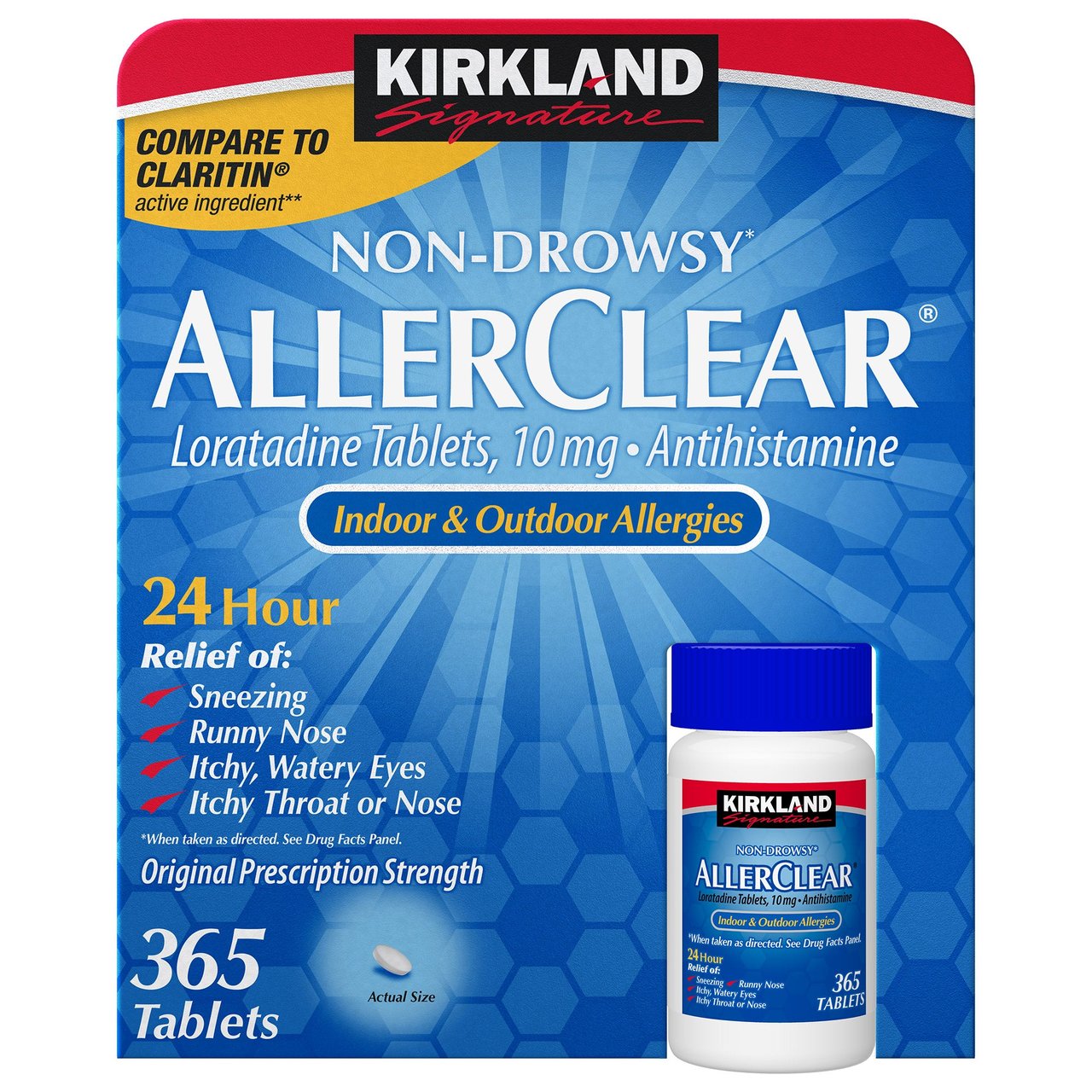 Kirkland Signature AllerClear 10mg, 365 Tablets (#529688) - $11.49 ...