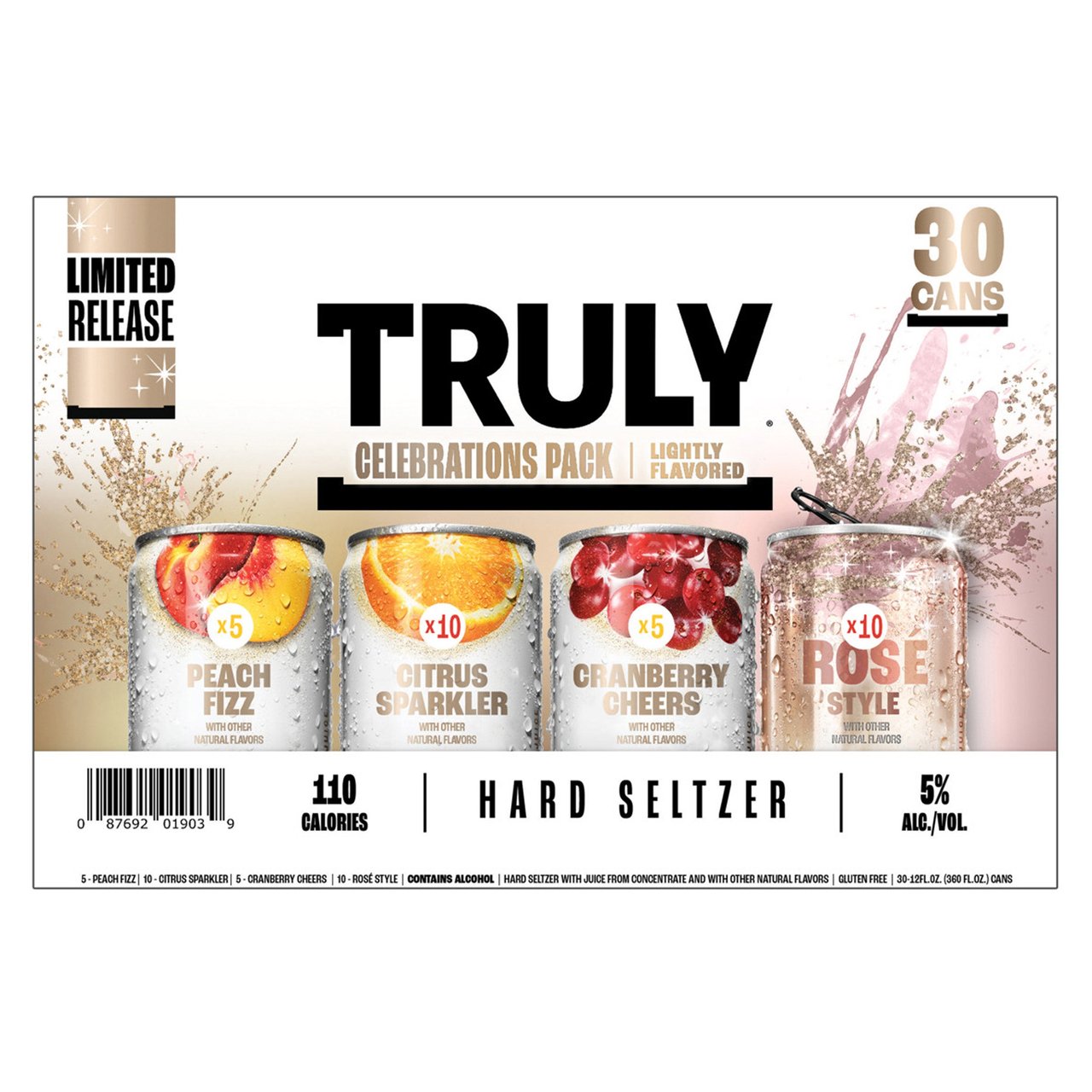 Truly Brunch Pack Variety Hard Seltzer 30/12 oz Cans (#1769634) - $31. ...