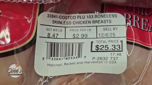 Boneless Skinless Chicken Breast Per Lb (#33841) - $2.79 (down from $2.99)