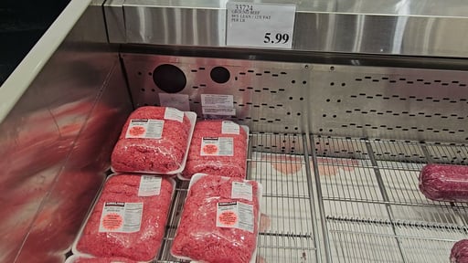 Ground Beef 88% Lean / 12% Fat Per Lb (#33724) - $5.49 (down from $5.99)