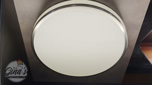 Artika Hemisphere 15" LED Flush Mount Light Fixture, Brushed Nickel ...