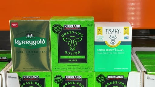 Kirkland Signature Grass-Fed Butter 4 Pack, 8 Ounces Each (#1424237 ...
