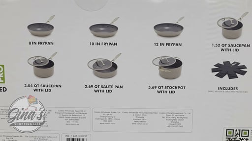GreenPan Jewel Ceramic Non-Stick 11-Piece Cookware Set (#1901737 ...