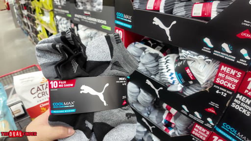 PUMA Men's No Show Sock 10 Pair (#1489812) - $10.99 (down from $14.99)
